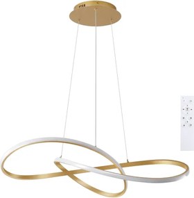 BRILAGI - LED Stmívat. lustr na lanku INFINITY LED/80W/230V 80x80 cm zlatá + DO