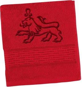 Bellatex Froté ručník proužek s výšivkou znamení zvěrokruhu Červená 50x100 cm