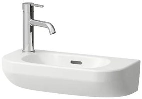 Laufen Lua - Umývátko 50x23 cm, s přepadem, otvor pro baterii vlevo, bílá H8150820001051