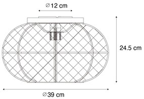 Orientální stropní svítidlo přírodní - Rob