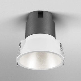 Šedé LED podhledové svítidlo TWIST 93mm, studená bílá