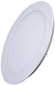 SOLIGHT LED panel mini podhledový 6W/230V/400Lm/3000K/IP20, kruhový bílý, průměr 120mm