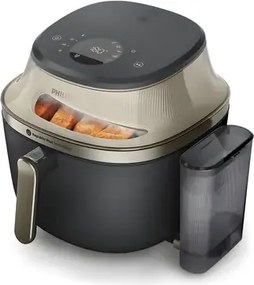 Philips NA543/00 černo-zlatá / Horkovzdušná fritéza / 2000 W / objem 7