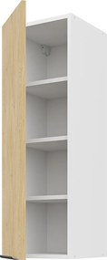 CREMONA bc | horní skříňka 30 G-90 1F policová | 30 cm | VYSOKÁ | bílá/cremona