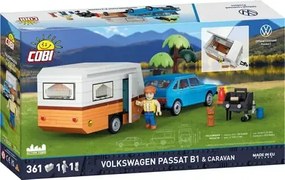 COBI Stavebnice 24643 Volkswagen Passat B1 s karavanem / 1:35 / 361 dí