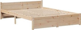 Rám postele s čelem 150 x 200 cm masivní borovice 3306764