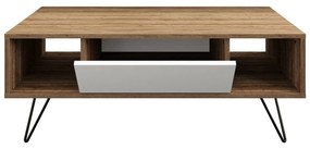 Konferenční stolek Mistico White and Walnut