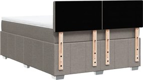 Box spring postel s matrací taupe 140x200 cm textil 3287109