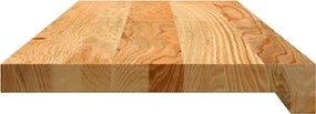 Nášlapy na schody 2 ks světle hnědé 70x30x2 cm masivní dub 3283790