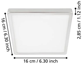 Eglo 900649 - LED Koupelnové stropní svítidlo FUEVA LED/11W/230V IP44 chrom