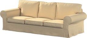 Potah na pohovku IKEA Ektorp 3-místná rozkládací, NOVÝ MODEL 2013 barva béžová látka lesklé, pletený vzor