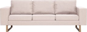 vidaXL 2dílná sedací souprava textilní [276860] Barva: krémová