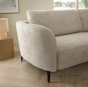 Rozkládací sedací souprava do L ANCONA, 260 cm, s úložným prostorem Roh pohovky: Levý roh, Barva látky: Světle modrá (Flow 20)