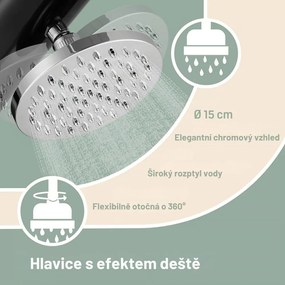 Solární sprcha BOW, 20 l, černá Monzana
