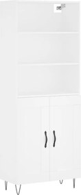 Skříň highboard bílá 69,5 x 34 x 180 cm kompozitní dřevo 3189949