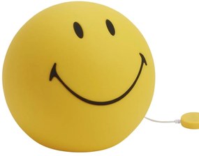 OnaDnes -20% Žlutá plastová LED lampa Mr. Maria Smiley 23 cm