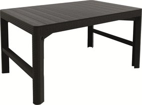 Keter stůl Lyon ratan 116 x 72 x 40 - 66 cm, grafit