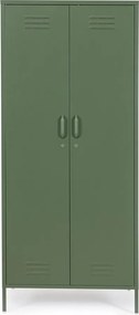 Tmavě zelená kovová uzamykatelná skříň 80x185x50 cm Cambridge – Yes Everyday