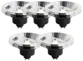 Sada 5 GU10 3-stupňových stmívatelných LED žárovek 111mm 10,5W 770 lm 4000K