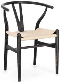 BIZZOTTO Jídelní židle ARTEMIA černo-bílá 0743726