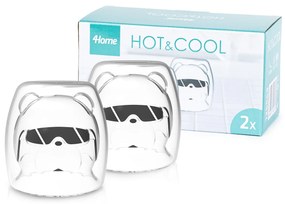 4Home Termo sklenice Hot&Cool Polar Bear 200 ml, 2 ks