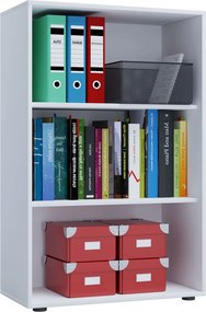 VCM Kancelářský regál »Lona«, vhodný pro vaše pracovní místo. (bez dvířek, bílá, XL)