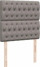 Box spring postel s matrací taupe 80x200 cm textil 3292626