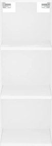 vidaXL Skříň highboard 34,5 x 34 x 180 cm kompozitní dřevo [3189917] Barva: bílá s vysokým leskem
