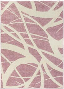 Koberce Breno Kusový koberec PORTLAND 57/RT4R, Růžová, Vícebarevné, 80 x 140 cm