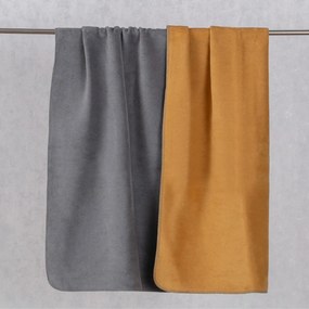 Deka Cotton Cloud 150x200cm  Mustard&amp;Grey