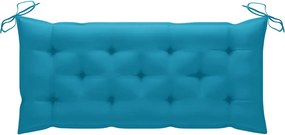 Zahradní lavice s poduškou 120 cm masivní akáciové dřevo 3063787