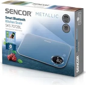SENCOR SKS 7072BL modrá / chytrá kuchyňská váha / max. 5kg / funkce TA