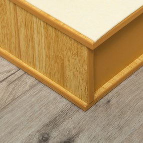 PawHut Schody pro domácí mazlíčky, pro psy/kočky, 4 stupně, krátký plyš, do 30 kg, 40 x 59 x 54,2 cm, přírodní