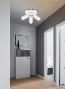 Bílé stropní svítidlo Colly pro žárovku 3x GU10 s kulatou základnou  - Candellux