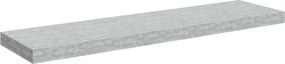Plovoucí nástěnné police 2 ks betonově šedé 90x23,5x3,8 cm MDF 326604