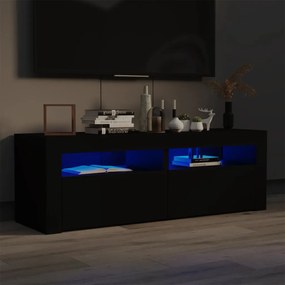 TV skříňka s LED osvětlením černá 120 x 35 x 40 cm - Default Title