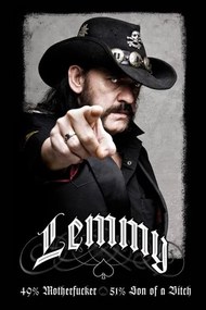 Plakát, Obraz - Lemmy - 49% mofo, (61 x 91.5 cm)