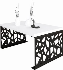 ADRK Furniture Konferenční stolek SEMARA 100x60 CT-SEM-B-W