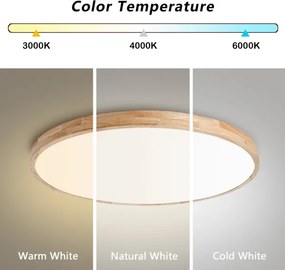 BRILAGI - LED Stmív. svítidlo WOODLINE LED/100W/230V 3000-6000K dub pr. 80 cm+DO