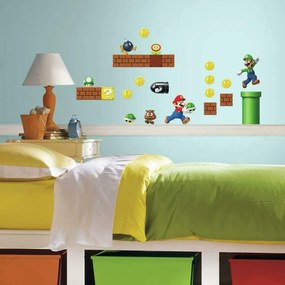 Hravé nálepky SUPER MARIO nejen do klučičího pokoje