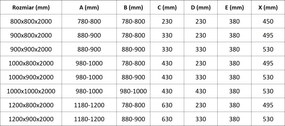 Mexen Exo, asymetrický sprchový kout s posuvnými dveřmi 100 x 100 cm, 6mm čiré sklo, černý profil, 8132-100-100-70-00