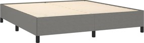 Box spring postel s matrací tmavě šedá 180x200 cm textil 3141954