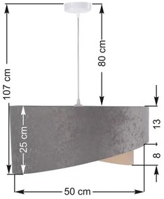 Lustr na lanku GALAXY 1xE27/60W/230V
