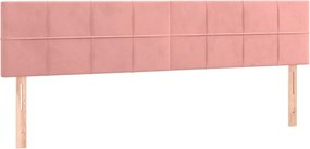 Box spring postel s matrací růžová 120x190 cm samet 3270000