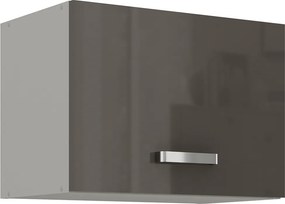GREY gr | horní skříňka 50 GU-36 1F výklopná | 50 cm | světle šedá/tmavě šedá lesk