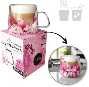 Flamenco Mystique Termoska s hortenzií a růží 180 ml 1 ks - designová termoska 188 SZK