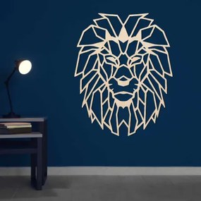Dřevěná dekorace na zeď geometrická silueta lva I SENTOP PR0227