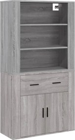 Skříň highboard šedá sonoma kompozitní dřevo 3185381