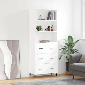 vidaXL Skříň highboard 69,5 x 34 x 180 cm kompozitní dřevo [3189404] Barva: kouřový dub