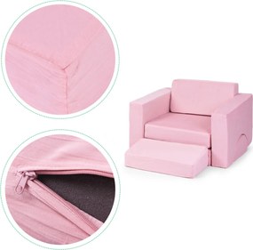 Dětské modulární křeslo DIY růžové